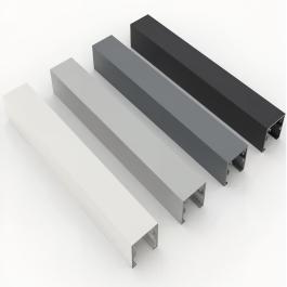 U Channels - Glass Partition Tracks - 3m Profiles