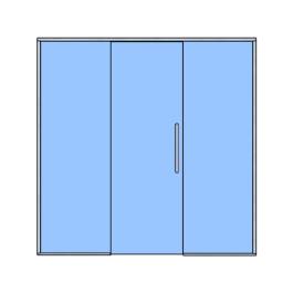 10mm Glass Partition Wall Kit for Small Room Separation | 2050 x 2730 mm